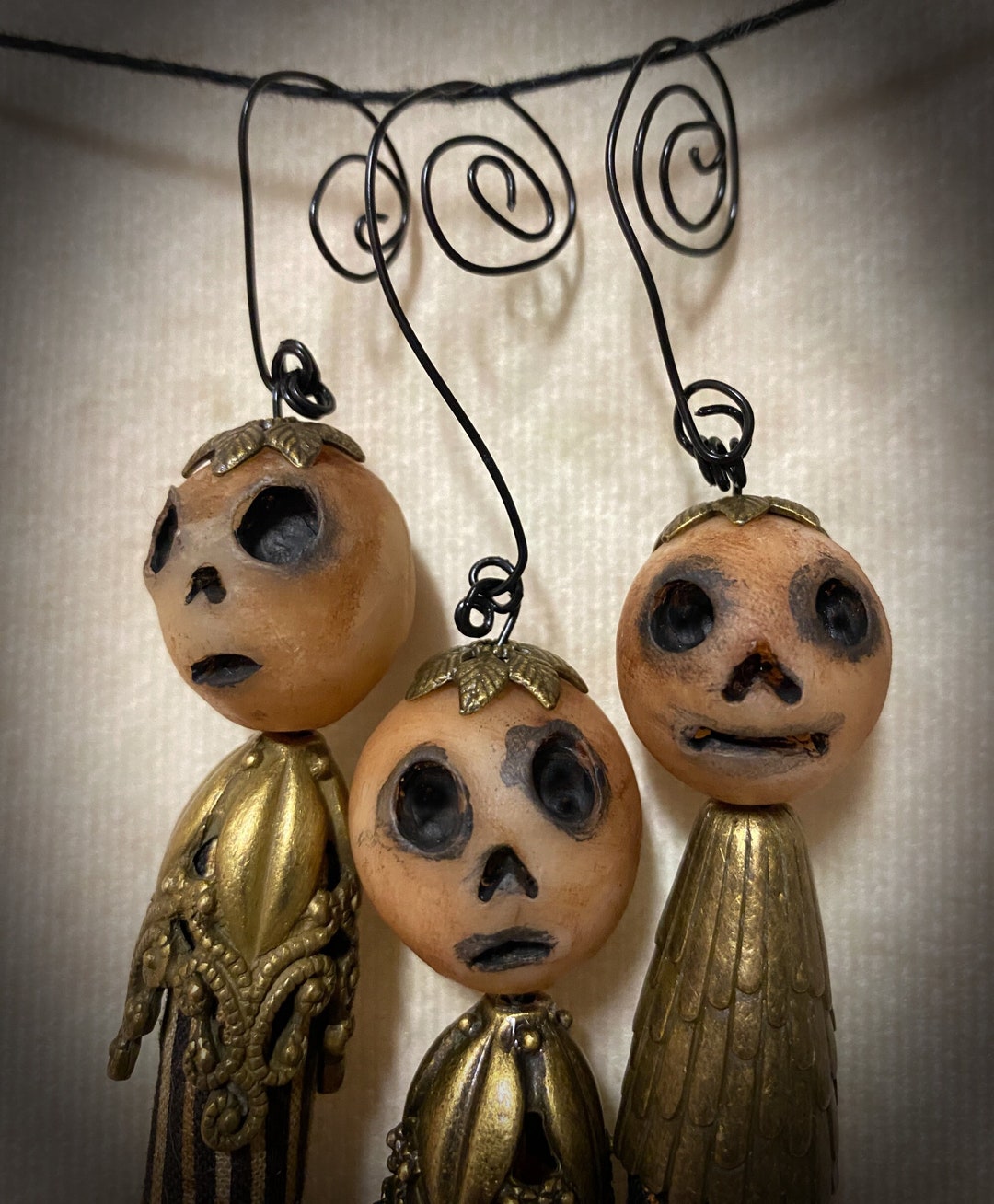 Beaded Ghouls, Halloween Ornaments, Halloween Decorations, Tree Ornies ...