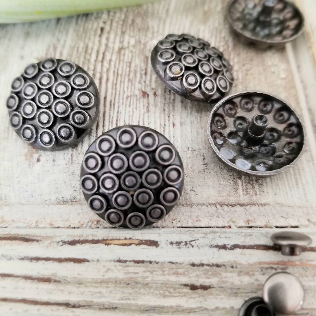 Sale Antique Silver Rivets Antique Silver Concho Rivets Metal Dots ...