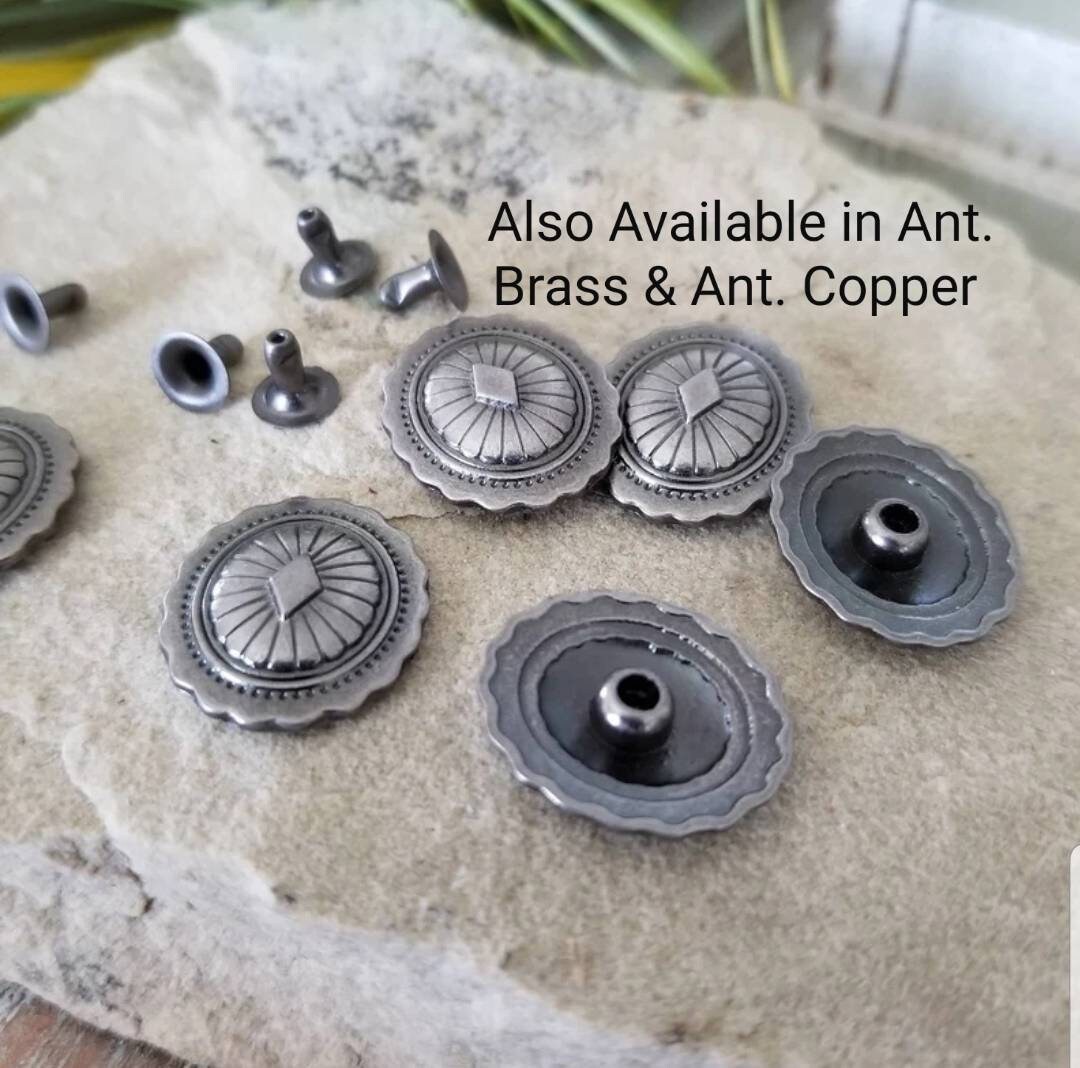 Antique Silver Rivets Antique Copper Rivets Antique Brass - Etsy