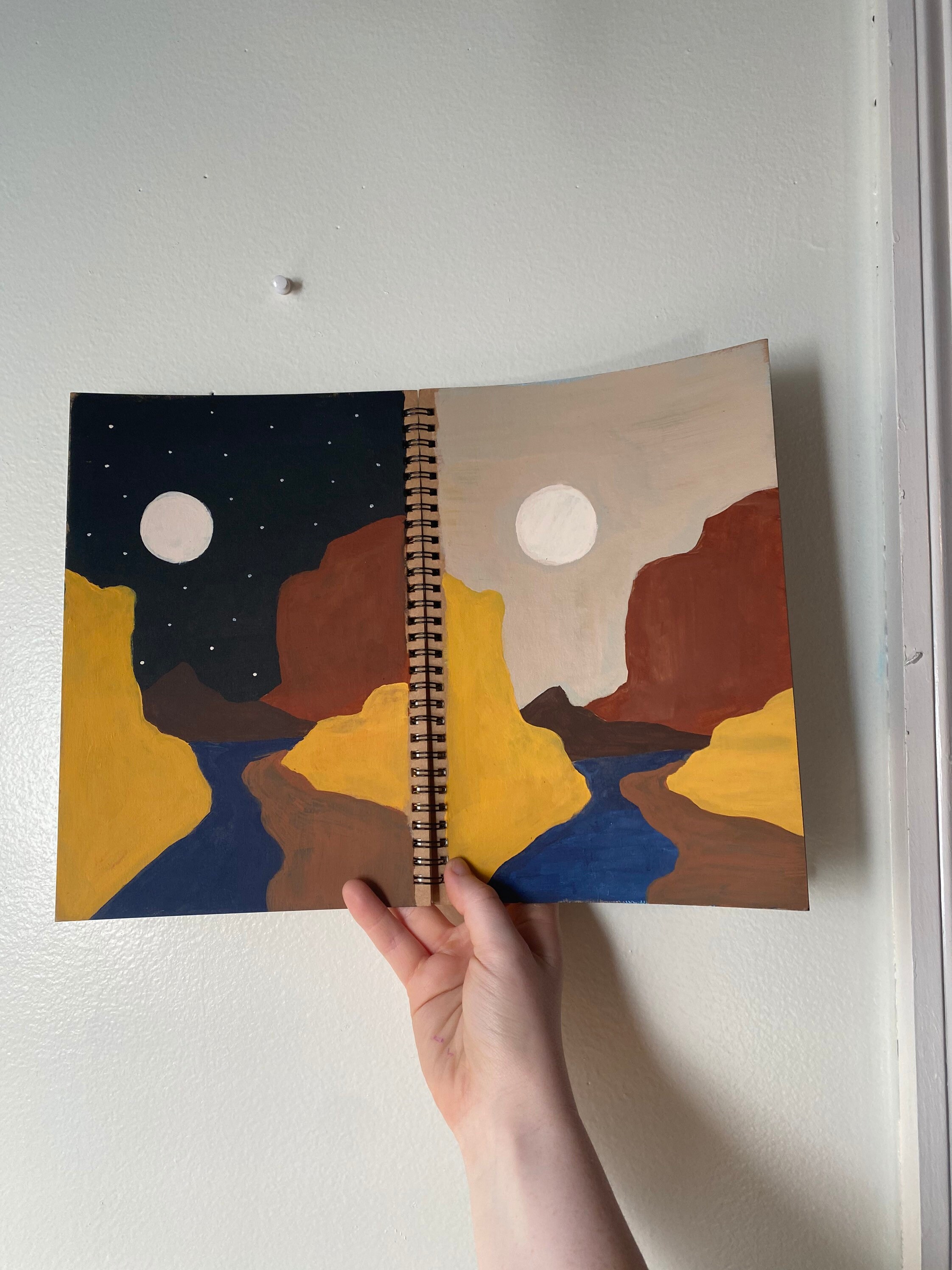 Painted journal | Etsy