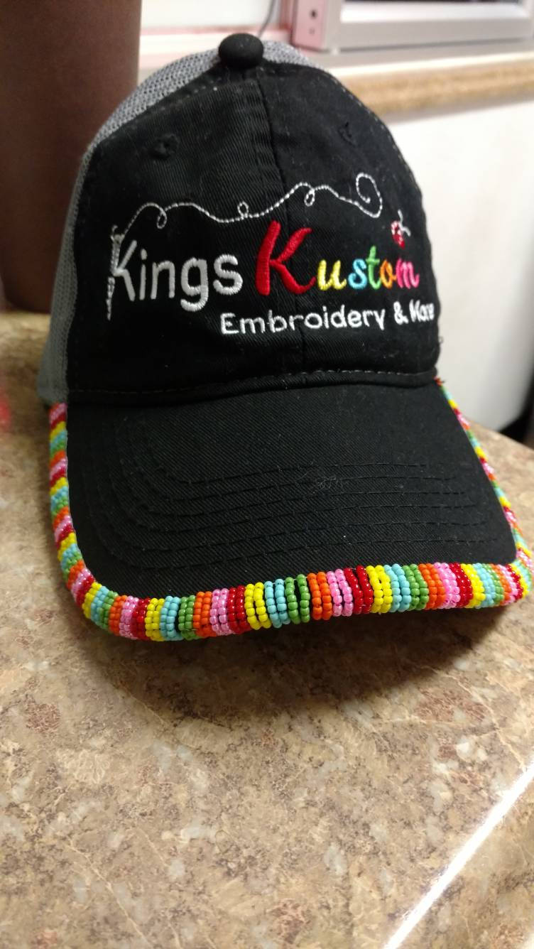 Custom Beaded Baseball Hat Brim: Design Your Own - Etsy