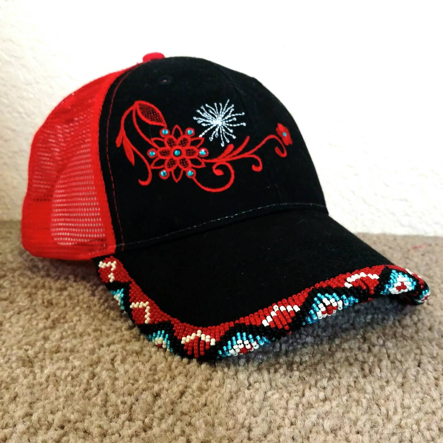 Custom Beaded Baseball Hat Brim: Design Your Own - Etsy