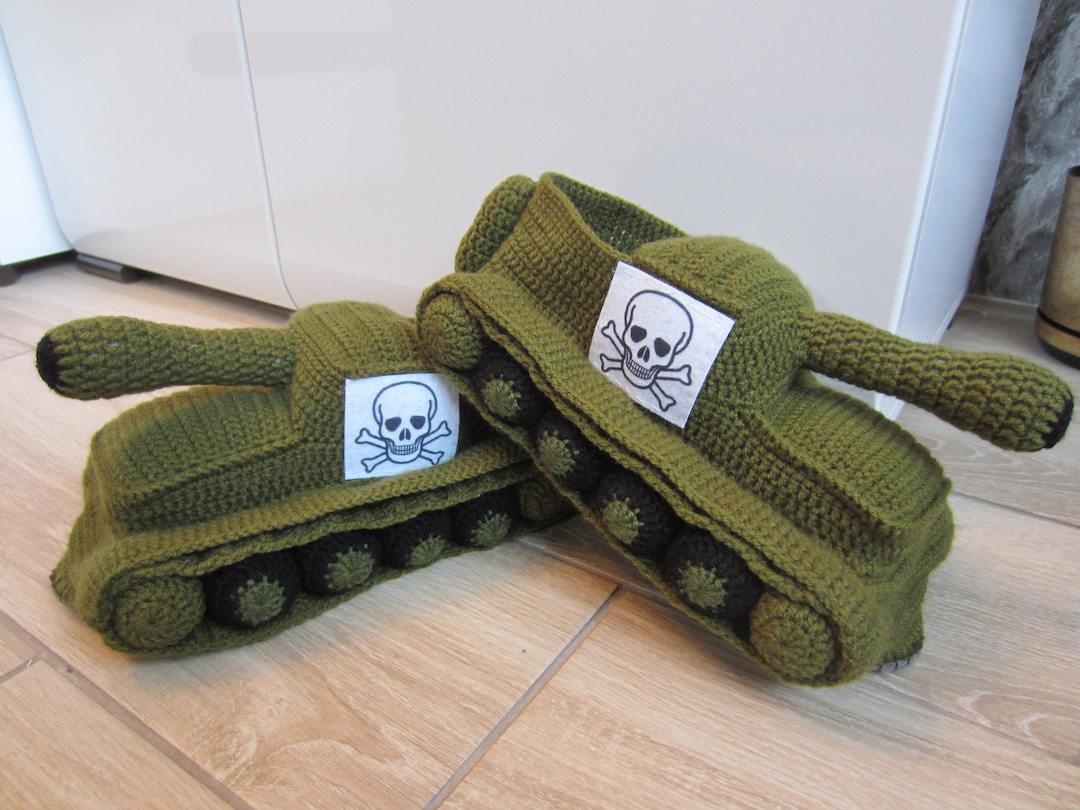 Tank Slippers, Battle Slippers, Army Tank Slippers, Funny Slippers ...