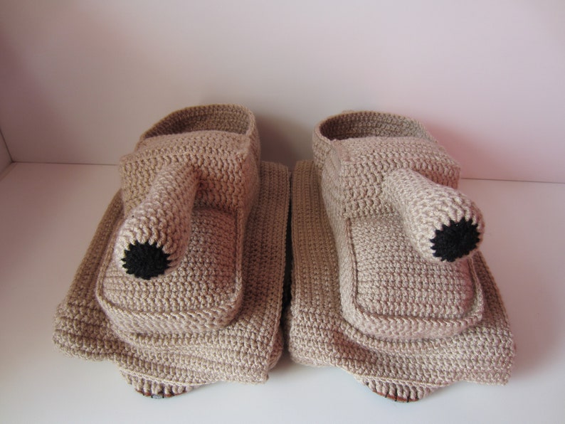 Тank-slippers, Crochet Slipper Shoes, Tank Slippers for Men, Slippers ...