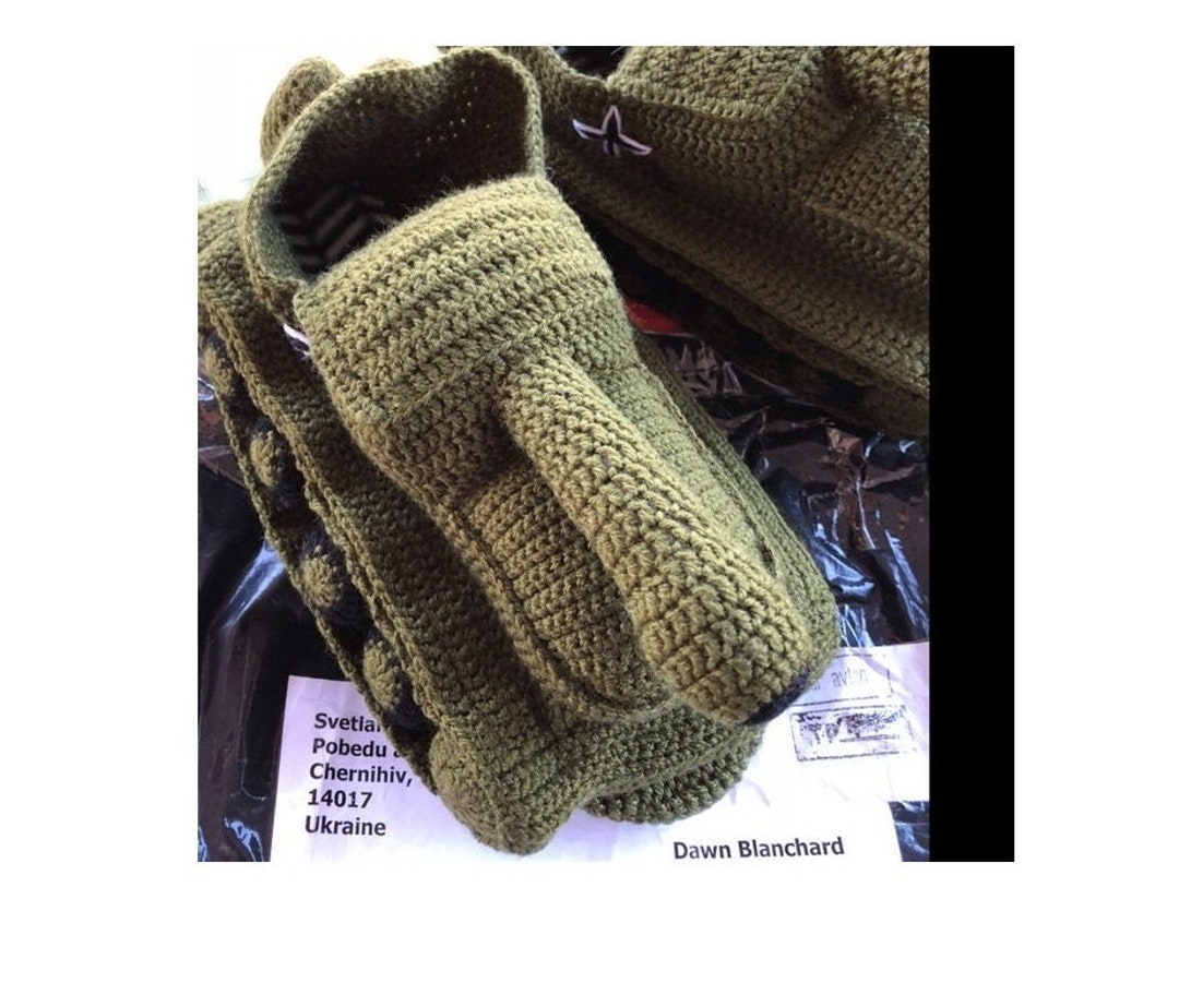 Knit Slippers, Panzer Tank Slippers, Tank Knitted Slippers, Hand Knit ...