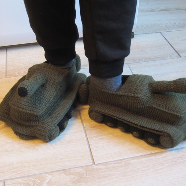 Tank Slippers - Etsy