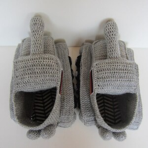 Hand Knit Slippers, Crochet Tank Slippers, Adult Crochet Slippers, Gift ...