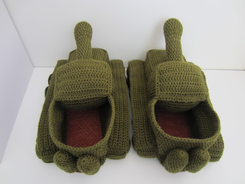 Tank Slippers Panzer Slippers Army Tank Slippers Army - Etsy