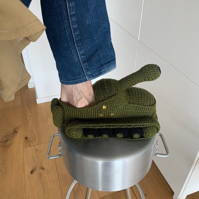 Tank Slippers Battle Slippers Men Shoes Army Tank Slippers - Etsy