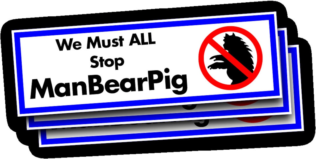 Stop Manbearpig Bumper Sticker - Etsy