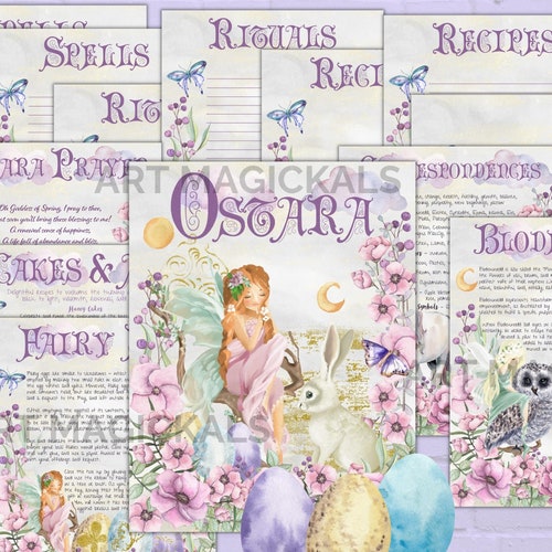 Ostara Book of Shadows Pages Ostara Rituals Printable BOS - Etsy