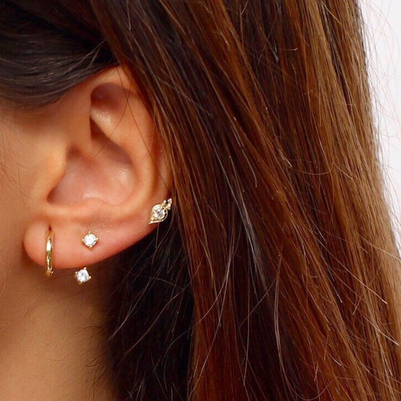 Front Back Earrings - Etsy