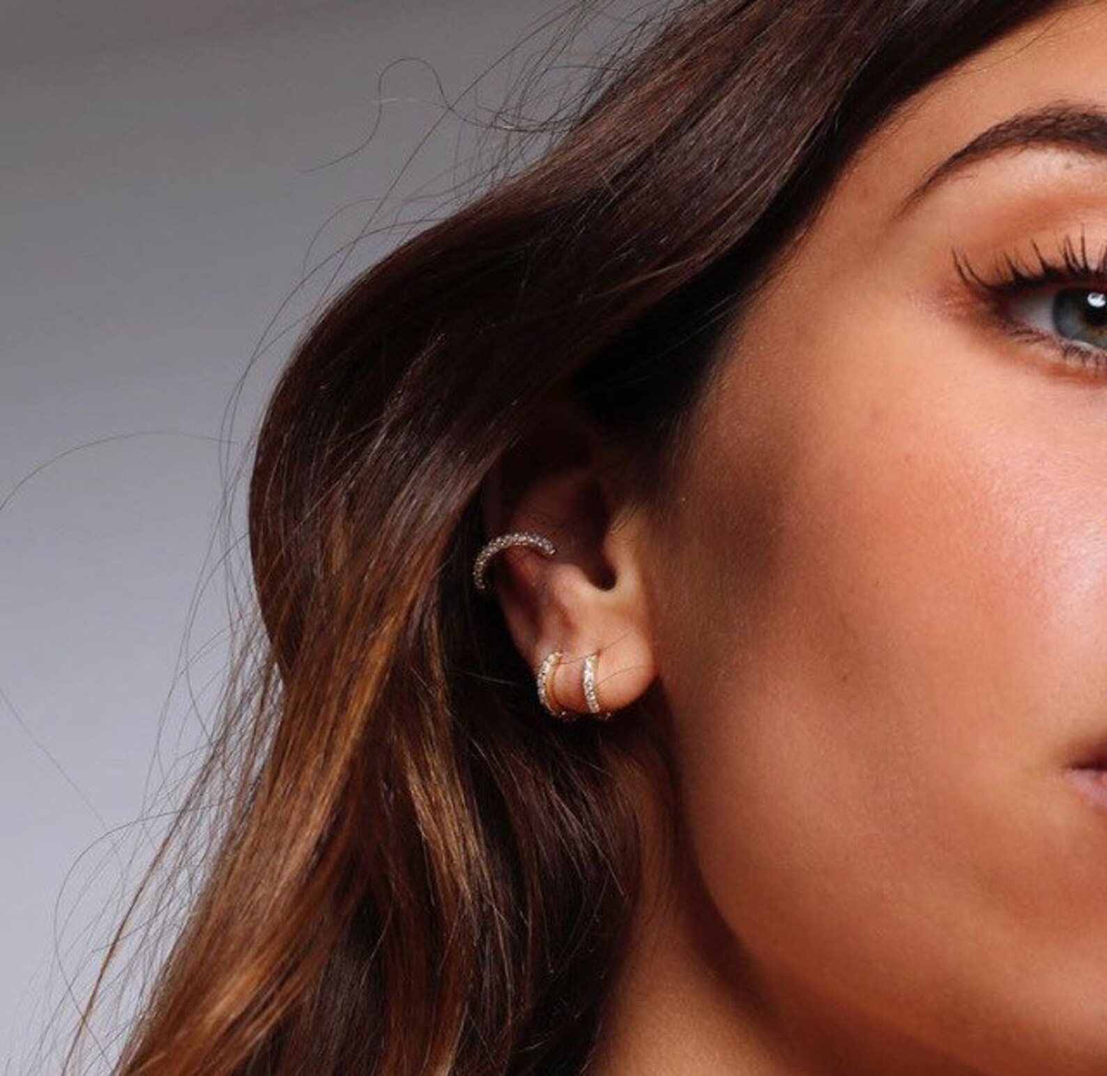 Small hoops earrings-Gold ear cuff ear cuff earrings gold | Etsy