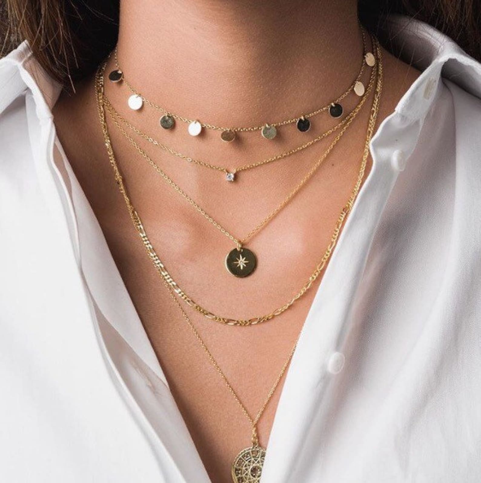 Dainty Necklace Zircon Necklace Delicate Necklace - Etsy