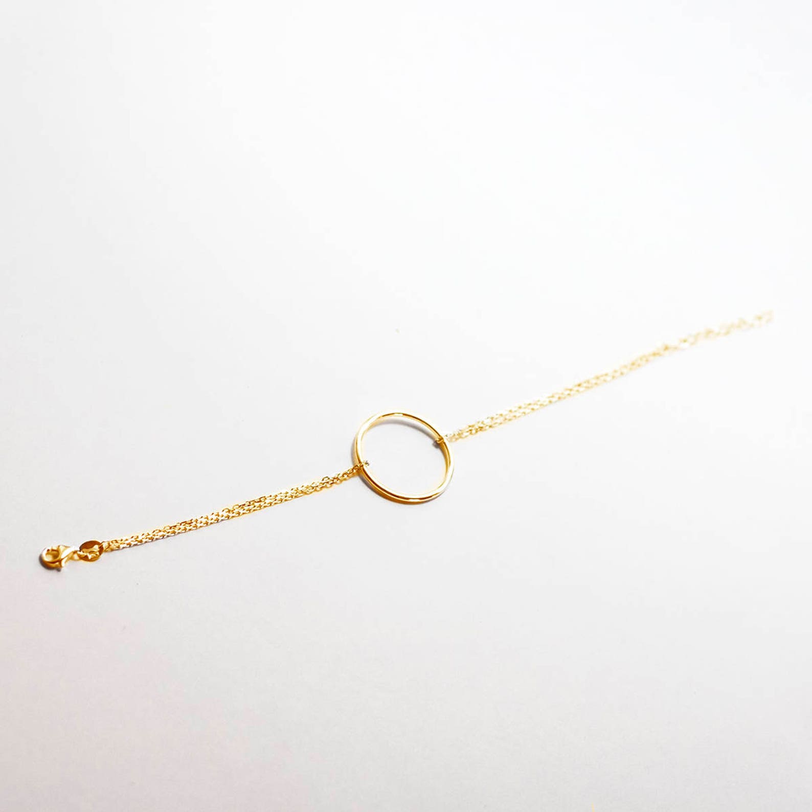 Karma Gold Bracelet Eternity Gold Bracelet Minimalist - Etsy