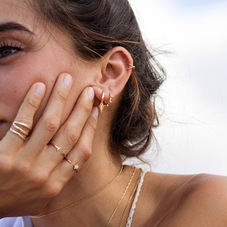 Small Hoops, Tiny Hoops, Dainty Hoops, Gold Hoops, Silver Hoops ...