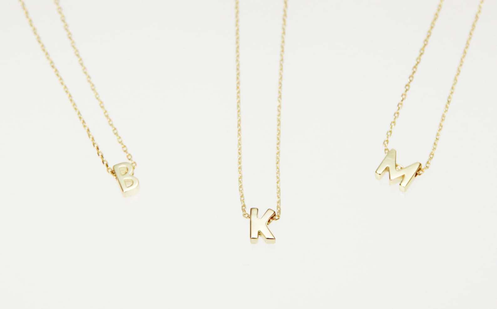 Initial Necklace Letter Necklace Font Necklace Gold - Etsy