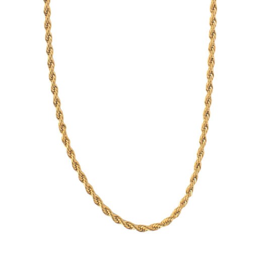 Braided chain gold plated 925 silver sterling necklace | Etsy