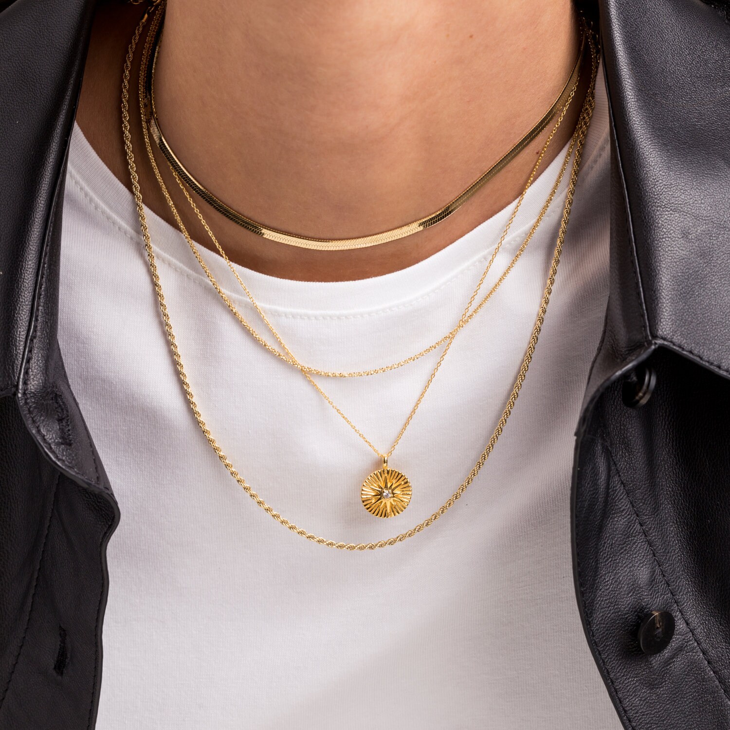 Braided chain gold plated 925 silver sterling necklace | Etsy