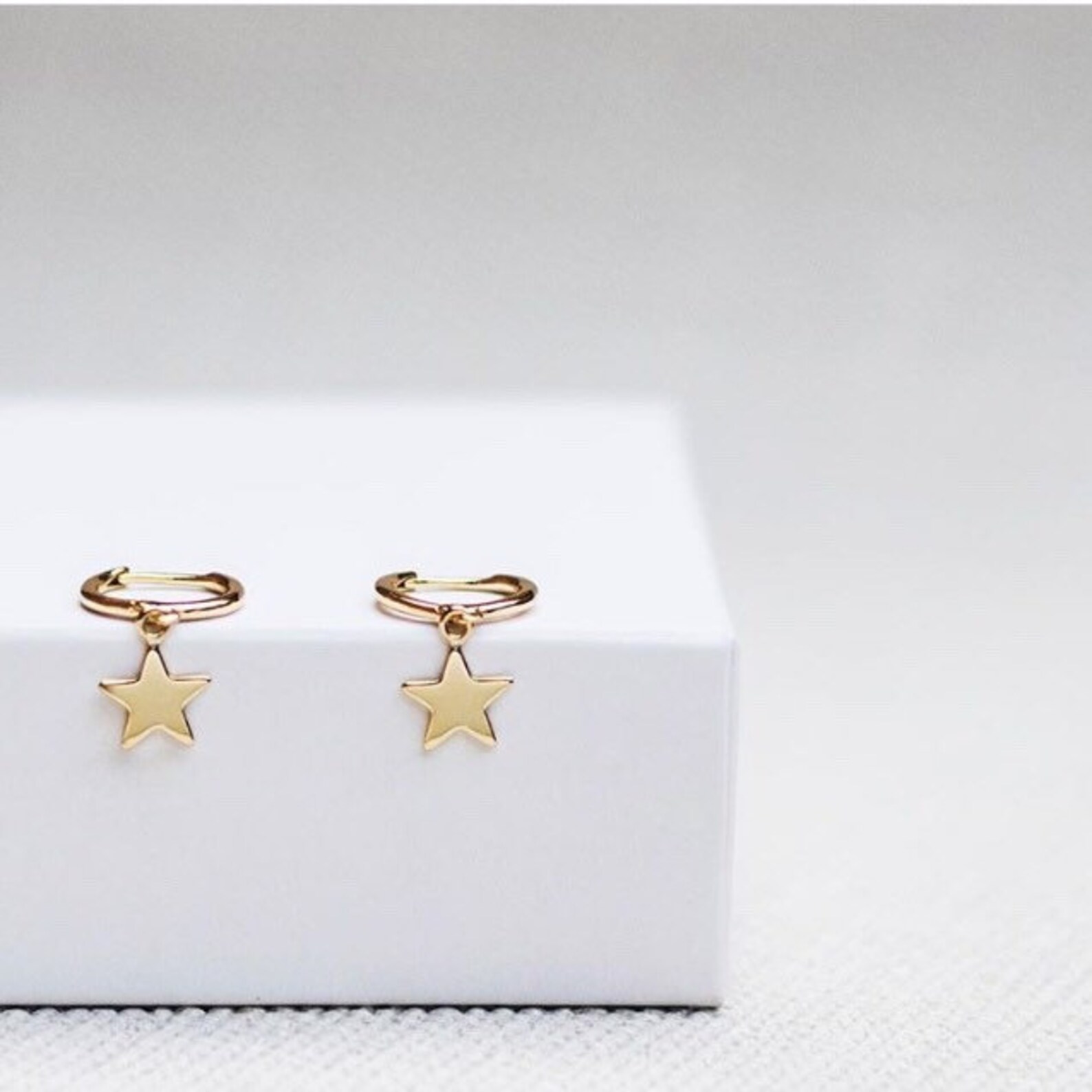 Star Hoops Star Charm Hoops Gold Star Hoops Hoop Earrings - Etsy Canada
