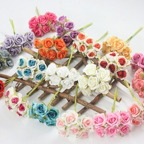 30 Pcs / 2cm / Mini Artificial Flower Buds Rose Wedding - Etsy