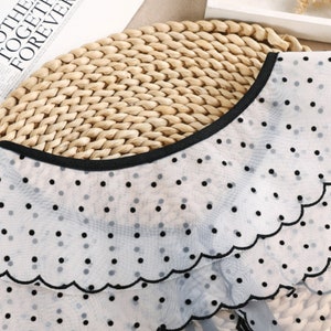 Off White / Fake Lace Collar / Lace Collar / Chiffon Collar / - Etsy