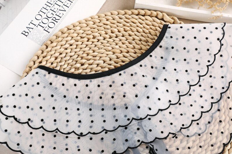 Off White / Fake Lace Collar / Lace Collar / Chiffon Collar / - Etsy