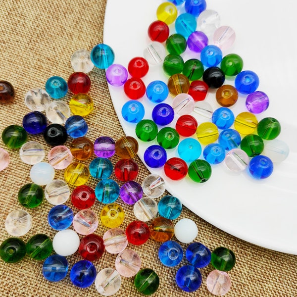 Clear Glass Beads - Etsy