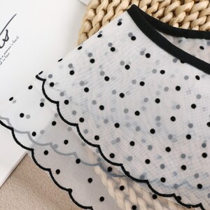 Off White / Fake Lace Collar / Lace Collar / Chiffon Collar / - Etsy