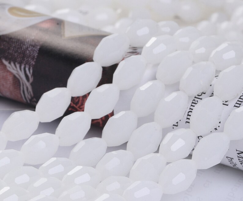 70 Pcs / 6 X 8mm / Mix Oval Rice Crystal Beads Oval Glass - Etsy