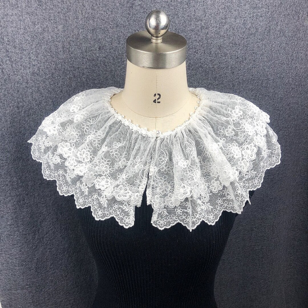 45cm, 52cm / off White / Elegant Lace Fake Collar / Lace Collar ...