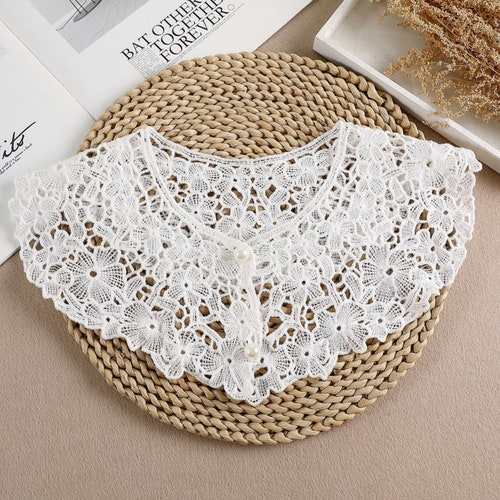 White Lace Collar - Etsy