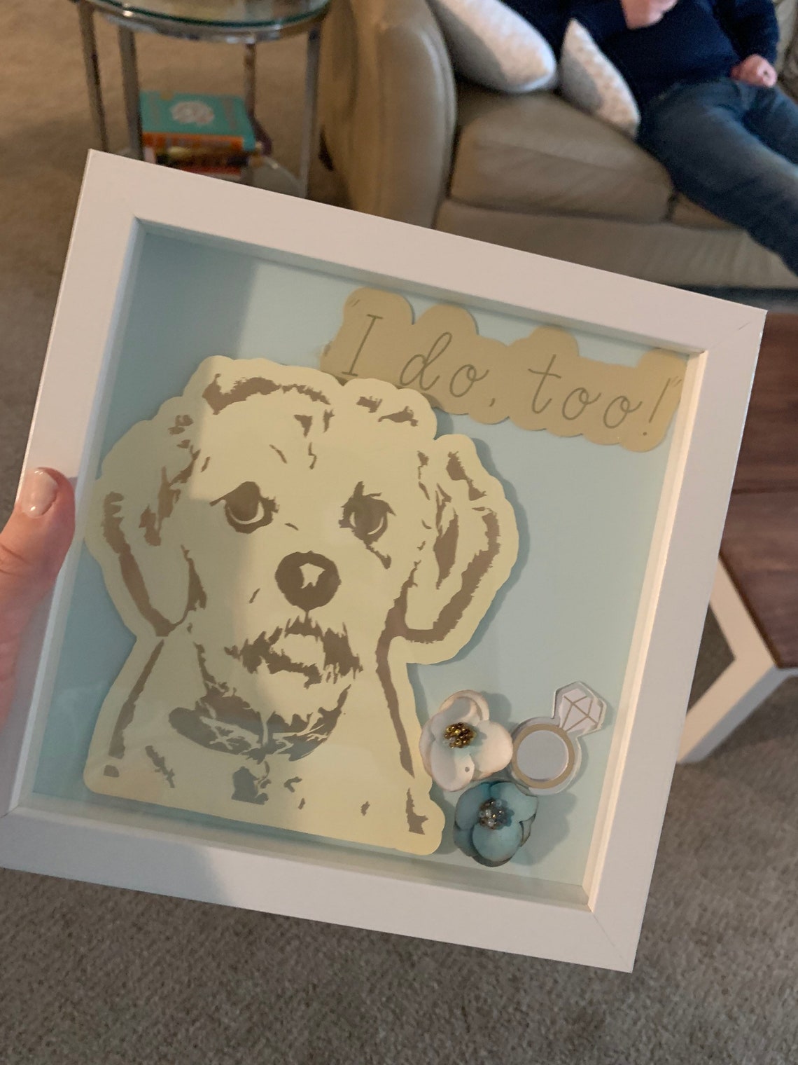 Custom Dog Memory Shadow Box | Etsy