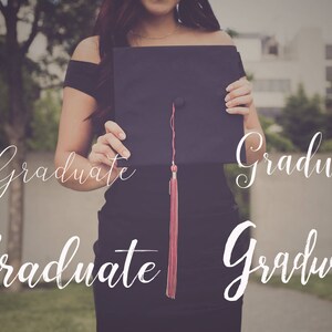 20 PNG Photo Overlays, Word Overlay, Graduation Announcement, Class of ...