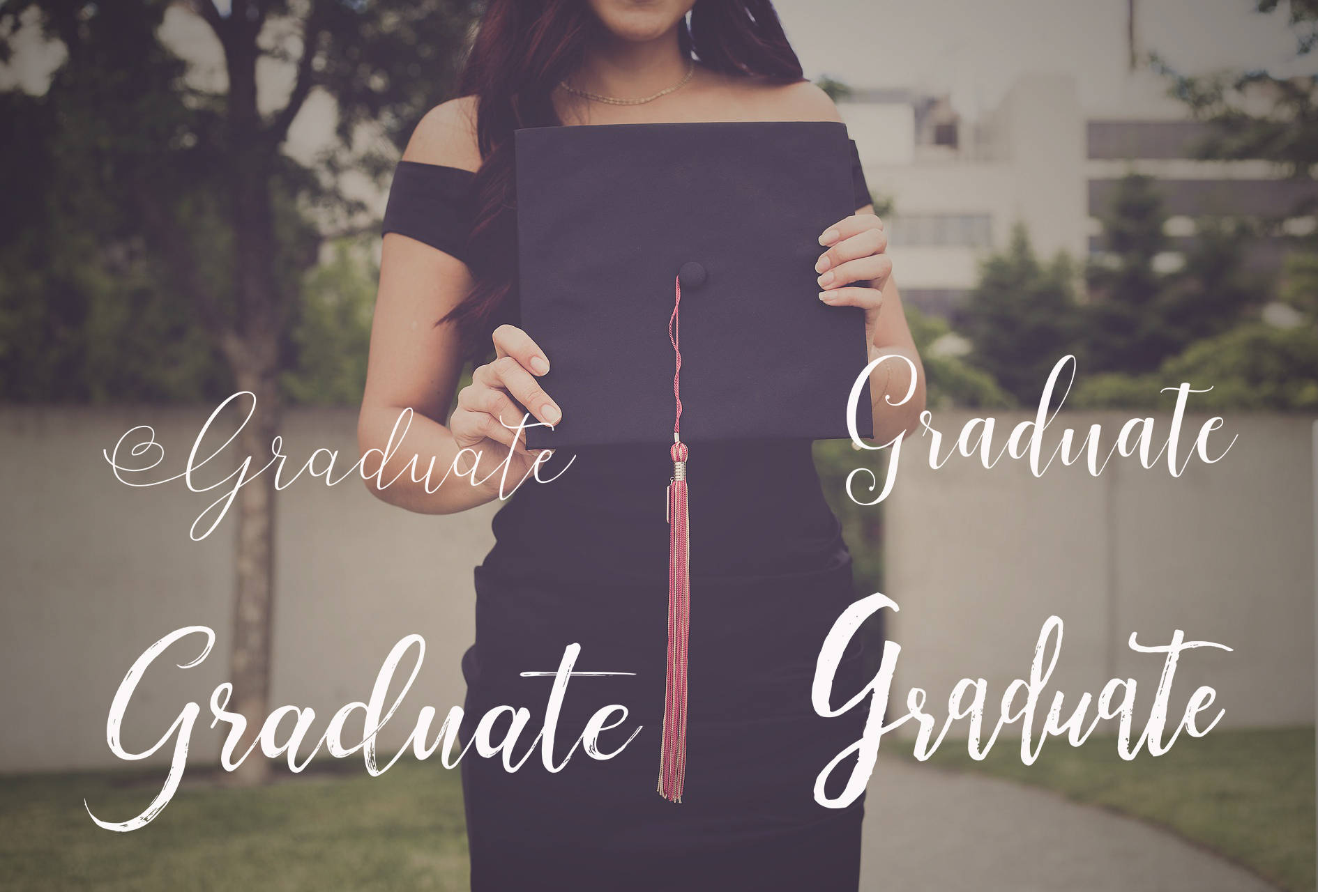 20 PNG Photo Overlays, Word Overlay, Graduation Announcement, Class of ...