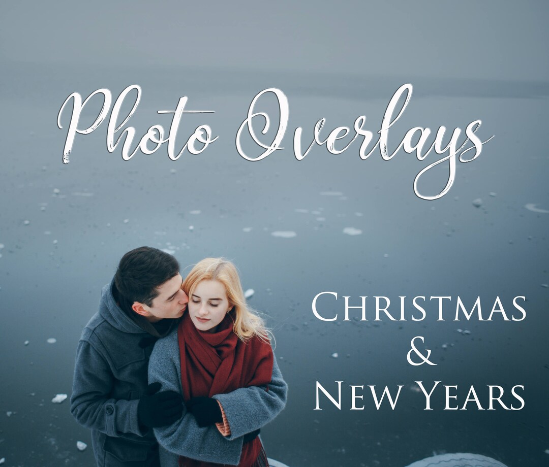 20 Christmas Overlay, New Year - Holiday Photo Overlays -png File ...