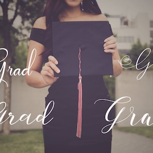 20 PNG Photo Overlays, Word Overlay, Graduation Announcement, Class of ...