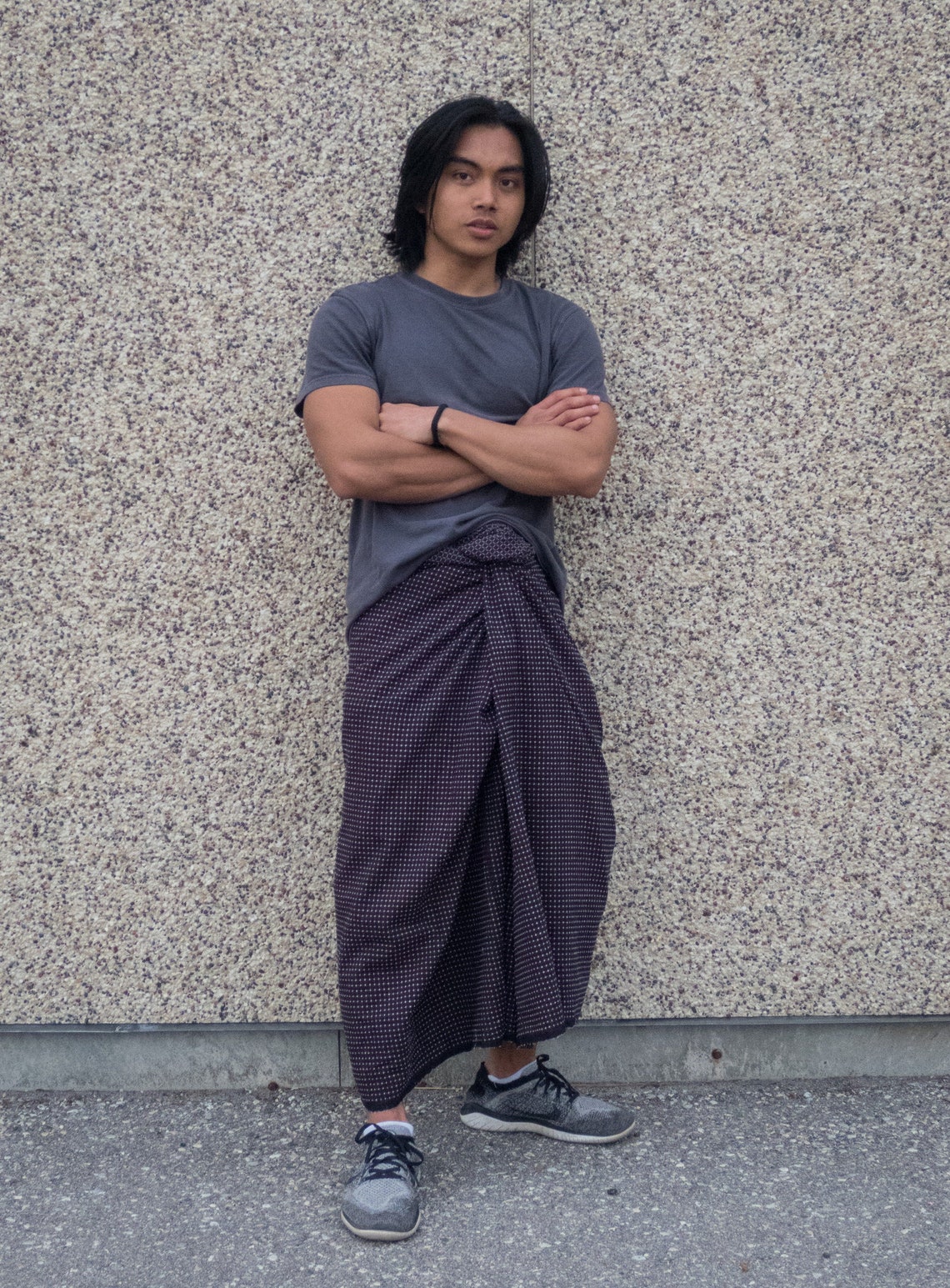 Authentic Myanmar Longyi Mens Dress Hand-woven Burma Wrap | Etsy