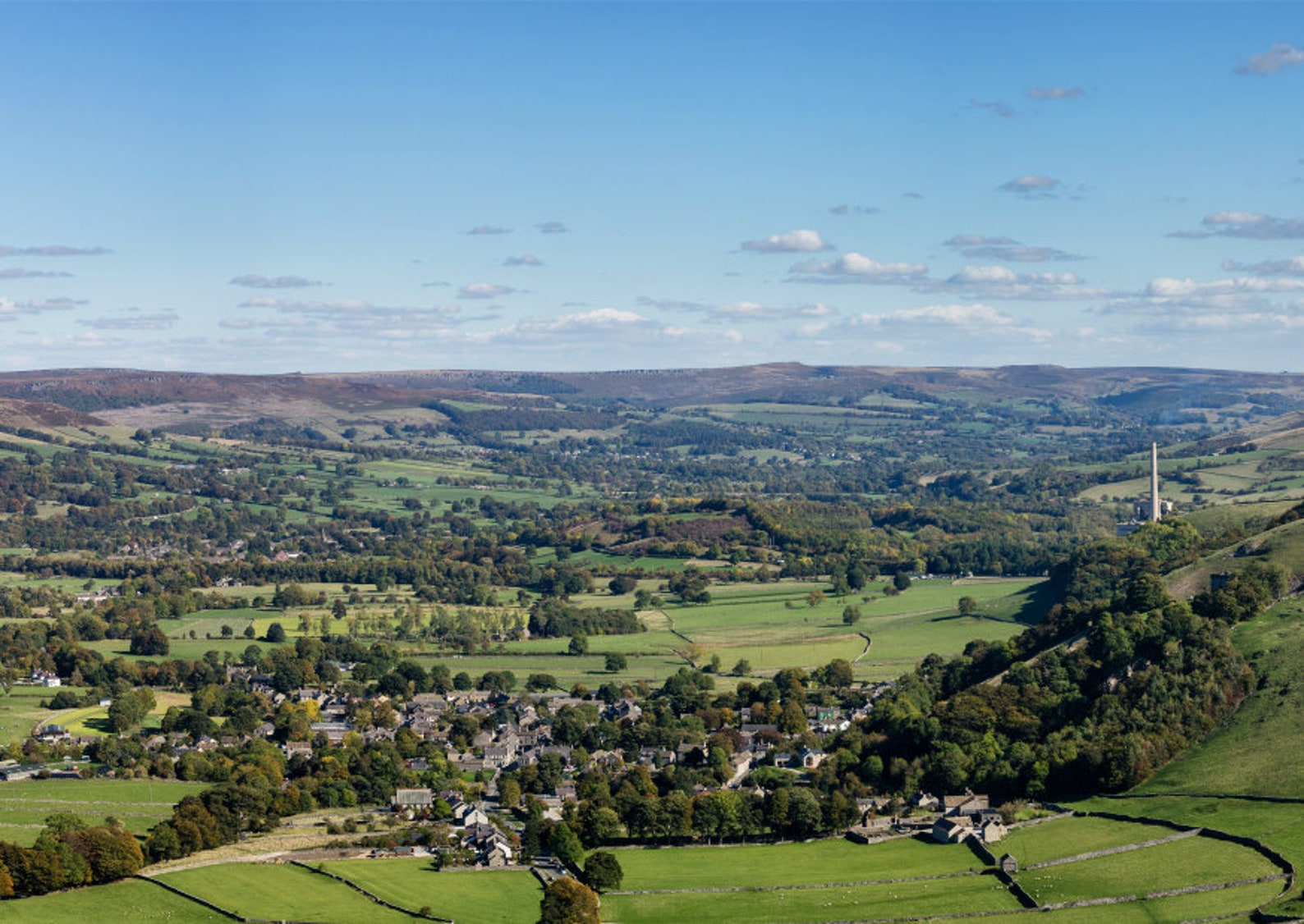 Castleton and the Hope Valley, Peak District A6 Greetings Card and ...