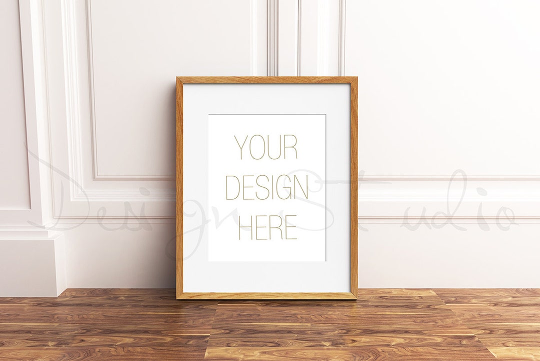 Wooden Frame Mock Up, STYLED FRAME MOCKUP, Wooden Vertical Frame Mockup ...