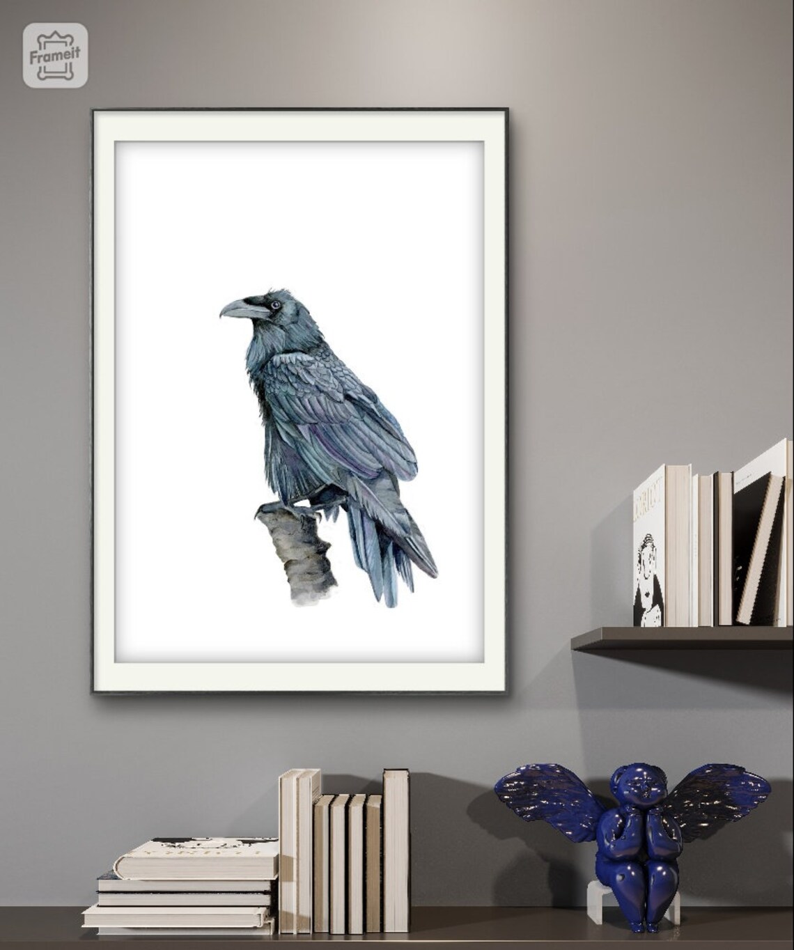 Raven Original Watercolour Painting - Etsy