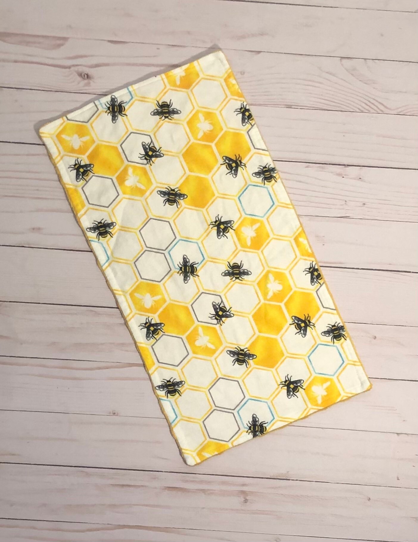 Bumble Bee Baby Burp Cloth Cute Baby Shower Gift Idea Minky Burping ...