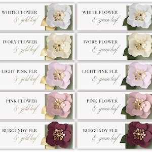 Sage Green Floral Place Cards – Custom Wedding & Event Decor (set of 20 ...