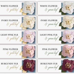 Blue Floral Place Cards – Custom Wedding & Event Decor (set of 20+) - Etsy
