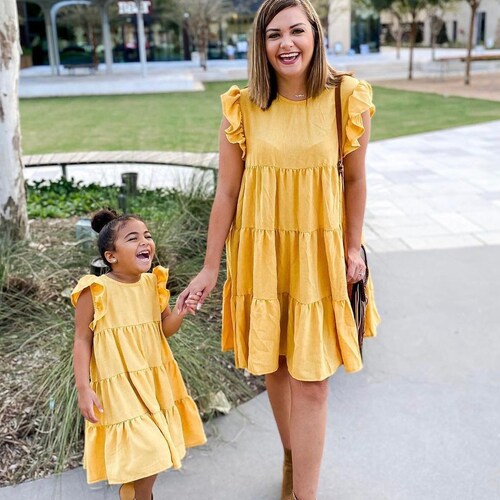 HUNTER Green JOLLY DRESSES mommy and Me Matching Outfits - Etsy