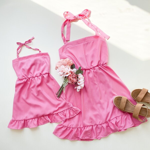 Pink Matching Dress - Etsy