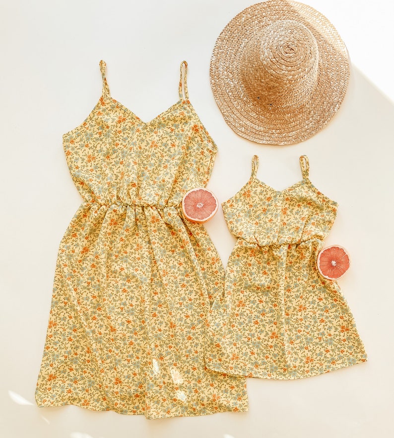Sunny Spring Matching Dresses Mommy and Me Matching Outfits | Etsy Canada