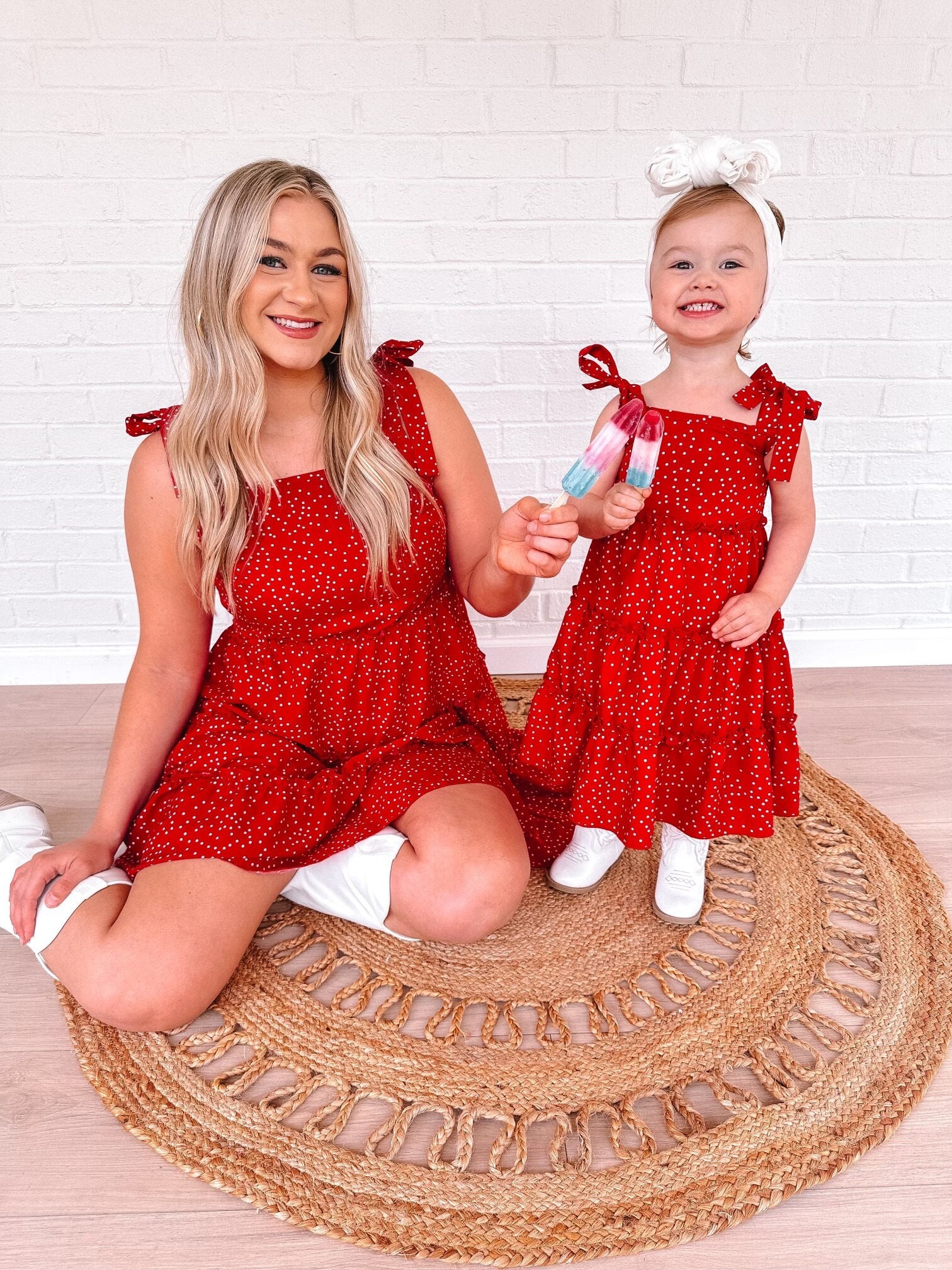 Fourth of July Matching Dresses, Red Dresses, Holiday Matching Dresses ...