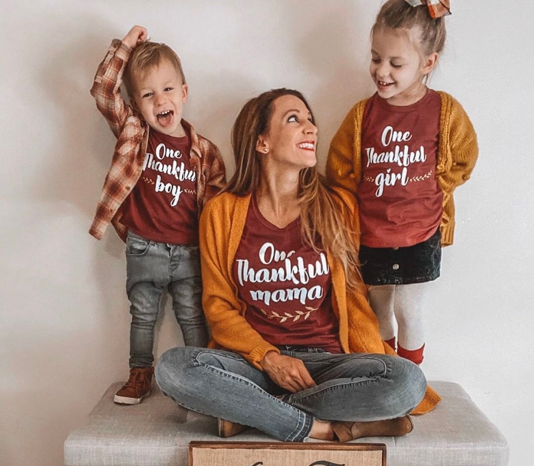 One Thankful Mama, One Thankful Shirt, Thankful Shirt, Thanksgiving ...
