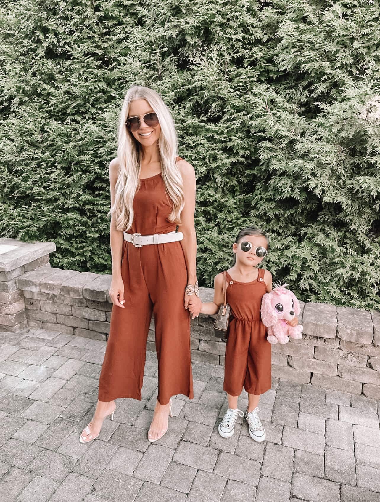 RUST JUMPSUIT Mommy and Me Mommy and Me Outfits Mother | Etsy